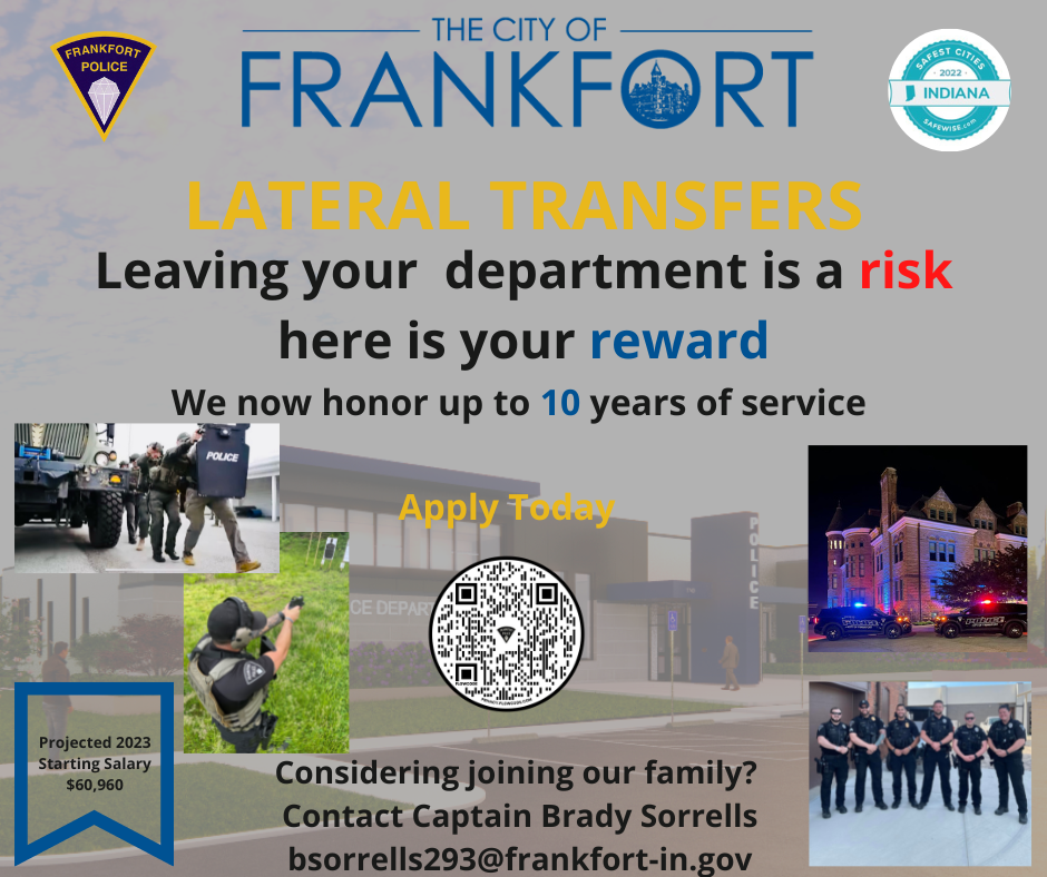 Police Department / The City of Frankfort, Indiana